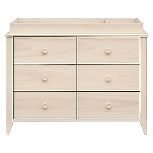Babyletto Sprout 6-Drawer Dresser for Kids Bedroom - Baby Dresser for Nursery - Double Chest of Drawers for Boys and Girls - GREENGUARD Gold Certified Wood Dresser for Living Room - Washed Natural