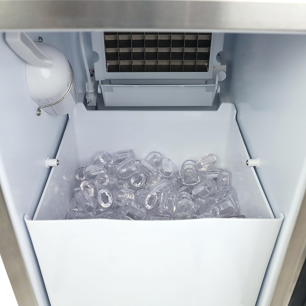 DUURA Elite Outdoor Built-in Ice Maker in Stainless Steel | Large Clear Ice Cubes, 25 lbs. Freezer Storage, Under Counter or Cabinet | Ice Machines, Commercial, for Home Kitchen