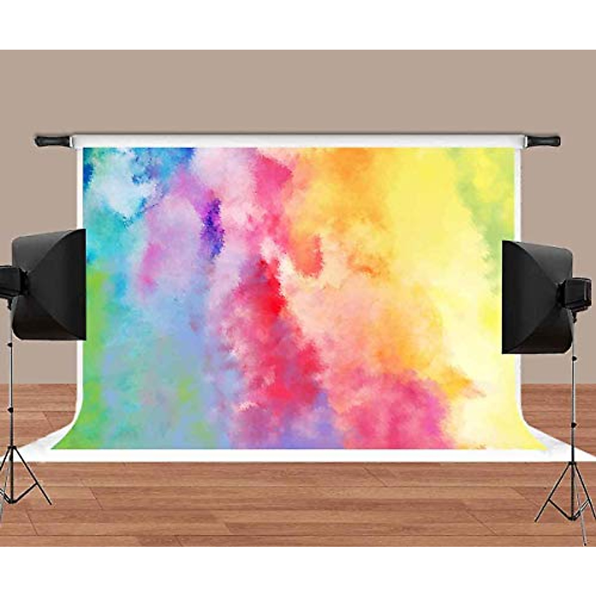 MEETSIOY Paint Art Backdrop Colored Oil Painting Photography Background Themed Party Photo Booth YouTube Backdrop 7x5ft PMT648