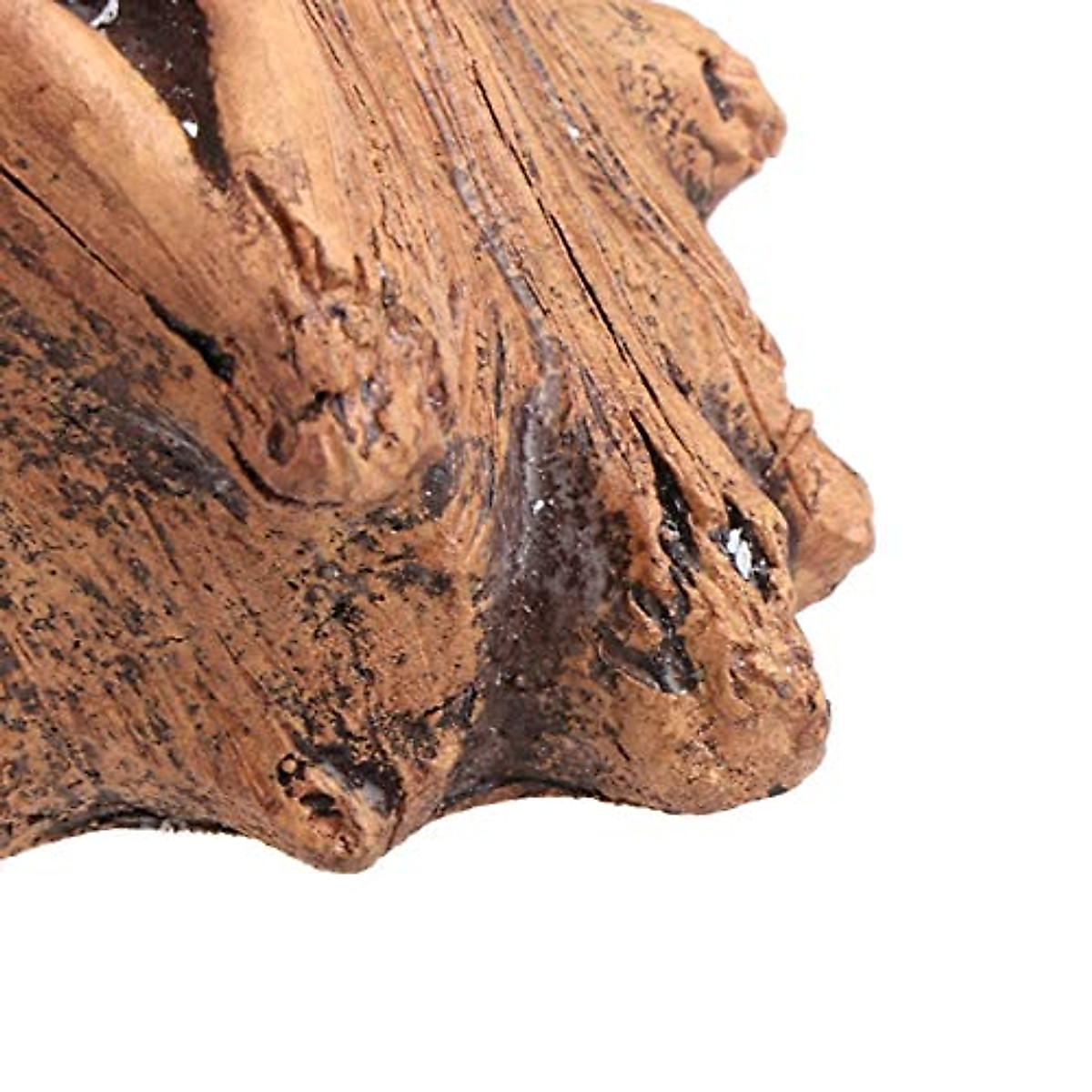 WellieSTR 1pc Wood Stump Log Concrete Planter/Succulent Pot/Plant Pot, Imitating Wood Flower Cement Planters for Succulents Flowerpots Bonsai Decor,16x10x6cm