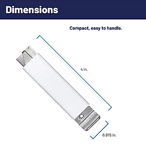 Box Cutter Utility Knifes (12 Pack) Bulk Retractable All Metal Design - Made in USA - Cardboard Opener, Single Edge Industrial Razor Blades with Scraper Attachment by Entrust Pro