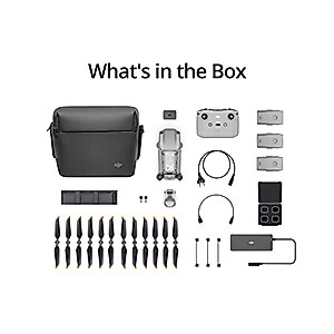 DJI Air 2S Fly More Combo, Drone with 3-Axis Gimbal Camera, 5.4K Video, 1-Inch CMOS Sensor, 4 Directions of Obstacle Sensing, 31 Mins Flight Time, 12km 1080p Video Transmission, Two Extra Batteries
