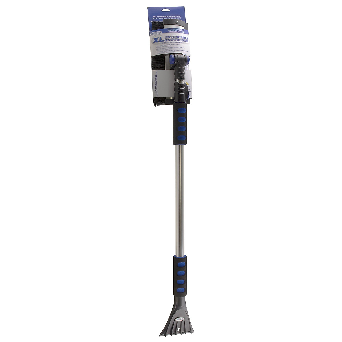 SubZero 80037 60" Quick Lock Pivoting Head Snowbroom with Integrated Squeegee and Ice Scraper , Black