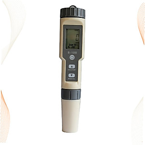 COSMEVIVI Water Salimeter Salt Water Gravimeter Automatic Hydrometer Water Quality Tester Hydrometers Tds Water Quality Testing Pen Salt Meter Temperature Tester Light Grey