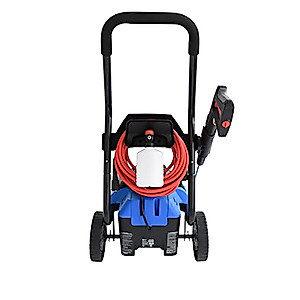 AR Blue Clean BC2N1HSS Electric Pressure Washer-2300 PSI, 1.7 GPM, 13 Amps Quick Connect Accessories, 2 in 1 Detachable Cart, On Board Storage, Portable Pressure Washer, High Pressure, Car, Patio