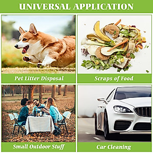 2 Gallon 220 Counts Strong Trash Bags Garbage Bags by Teivio, Bathroom Trash Can Bin Liners, Small Plastic Bags for home office kitchen (Clear)