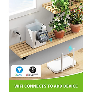 RAINPOINT WiFi Automatic Watering System For Indoor Potted Plants, DIY Drip Irrigation Kit Remotely Control Auto/Manual/Delay Watering Mode via APP, Automatic Self-Watering Irrigation System with Pump