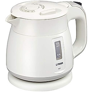 Tiger Electric Kettle 600ml White Wakuko PCF-G060-W Tiger