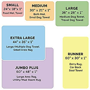 Furhaven XXL Runner Pet Door Mat Muddy Paws Absorbent Chenille Shammy Rug, Washable - Charcoal (Gray), Runner