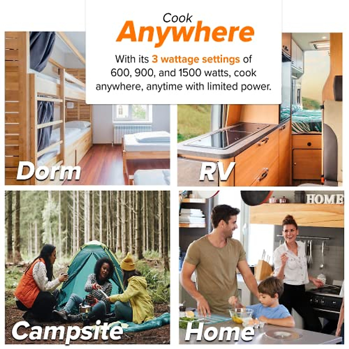 Nuwave Gold Precision Induction Cooktop, Portable, Powerful Large 8” Heating Coil, 12” Shatter-Proof, Heat-Resistant Ceramic Glass Surface, 10.5” Duralon Healthy Ceramic Non-Stick Fry Pan Included