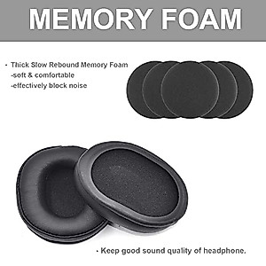 Replacement Ear Cusions Earpads Compatible with Audio-Technica ATH-SR5 SR5BT On-Ear Headphones (ATH-SR5 Black)