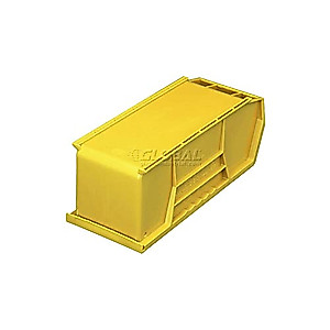 Plastic Storage Bin, 4-1/8 x 10-7/8 x 4, Yellow - Lot of 12