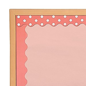 Fun Express Coral - 2 Sided Scalloped Bb Border - 12 Pieces - Educational and Learning Activities for Kids