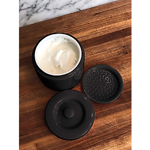 Fox Run Bacon Grease Container, 5 x 5.5 inches, Black