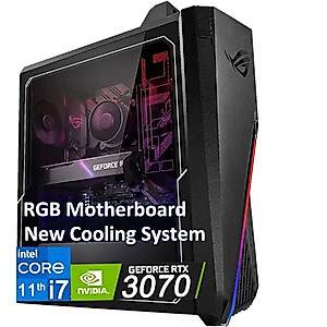 ASUS ROG Strix G15CE Gaming Desktop Computer (Intel 8-Core i7-11700F, 64GB RAM, 1TB SSD + 1TB HDD, GeForce RTX 3070) Upgraded Cooling System, ROG Aura Sync RGB, Wi-Fi 6, Win 11 Home