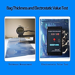 Daarcin Anti Static Bags,ESD Bags,30pcs Mixed Sizes Antistatic Resealable Bags for 3.5 Hard Drive, 2.5 Solid State Drive,with Labels, ESD Shielding Bags for Varieties of Electronic Device