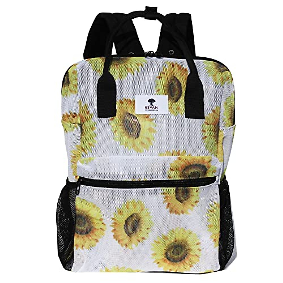 Mesh Backpack Bag See Through Bag College Bookbag Beach Bag Daypack Travel Semi-Transparent Bag for Women and Men (I)