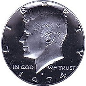 1974 S Gem Proof Kennedy Half Dollar US Coin Half Dollar Uncirculated US Mint