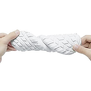 Racqua Men&Women Breathable Water Shoes Aqua Socks for Hiking Diving Surf Diving Sport Quick-Dry Pool Beach Swim Shoes White 7.5W/6.5M