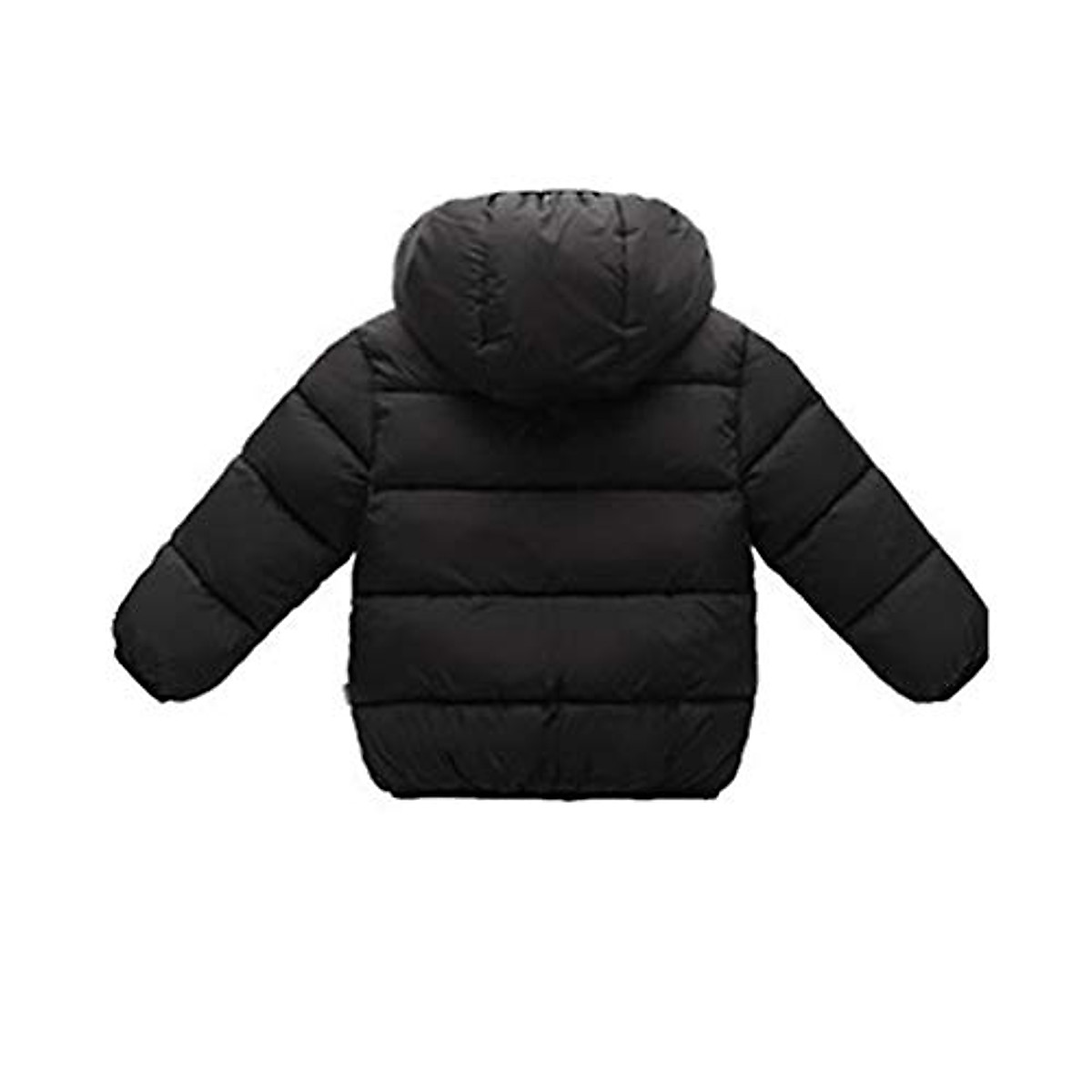 Toddler Baby Hooded Down Jacket Boys Girls Kids Thicken Warm Winter Coat Outerwear 18-24M Black