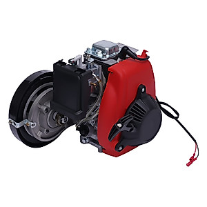 TBVECHI 4-Stroke Bicycle Motor Kit Gear Bike Bicycle Engine Pull Petrol Conversion Kit W/Belt
