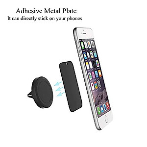 Phone Magnet Sticker, Uuustar 10PACK Metal Plates with Full Adhesive for Magnetic Car Mount Phone Holder (10PACK)