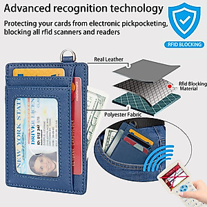 Nersunda Small RFID Blocking Minimalist Credit Card Holder Pocket Slim Wallets for Men Women