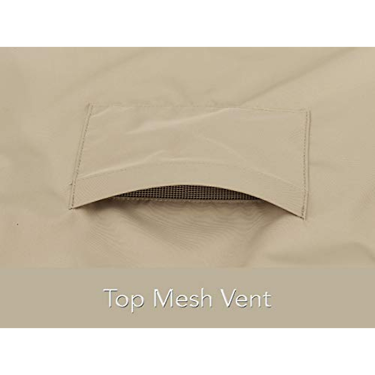 Covermates Square Patio Heater Cover – Weather Resistant Polyester, Elastic Hem, Water Resistant Zipper, Grill and Heating-Khaki