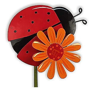 Sunset Vista Designs 93278 Country Garden Plant Picks, Ladybug/Flower