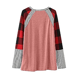 Infant Toddler Baby Girl Long Sleeve Shirts Pullover Crewneck Sweatshirt Solid Cotton Soft Tshirts Baby Sweatshirts Pink