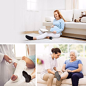 unenow Unisex Non Slip Socks with Grips Cushion for Yoga Pilates Barre Home & Hospital