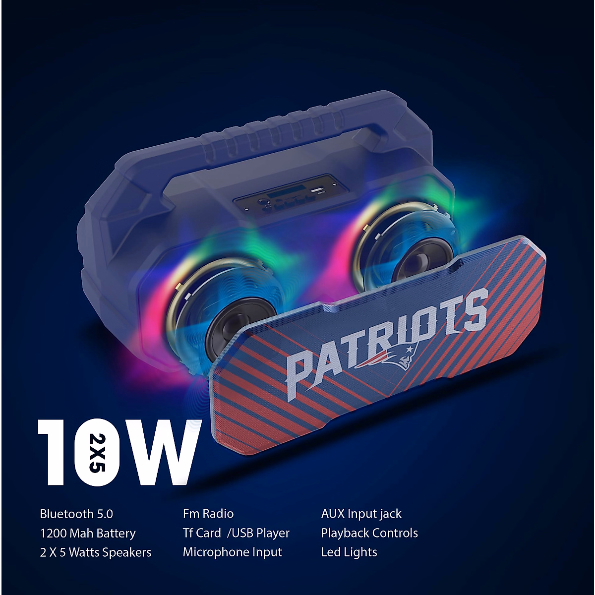 SOAR NCAA Wireless Boombox Speaker, Florida State Seminoles