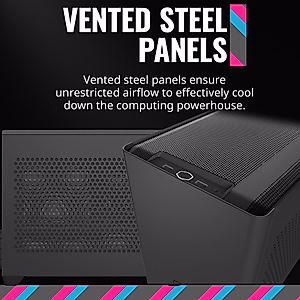 Cooler Master NR200 SFF Small Form Factor Mini-ITX Case, Vented Panels, Triple-slot GPU, Tool-Free, 1x 120mm Fan, 1x 92mm, 360 Degree Accessibility (MCB-NR200-KNNN-S00)