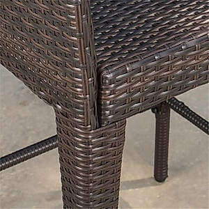 Christopher Knight Home Anaya Wicker Bar Stool, 45", Multibrown