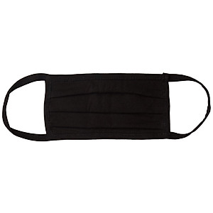 Amazon Essentials Reusable Face Cover, Black (Pack of 3)