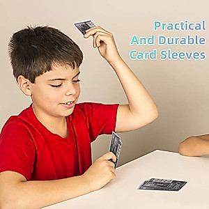 1200 Pieces Clear Inner Sleeves Soft Penny Card Sleeves Fit for Standard Cards Playing Card Sleeves for Trading Protective Cards for Boys Girls Business Sports (2.71 x 3.84 inch)