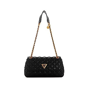 GUESS Giully Convertible Crossbody Flap, Black