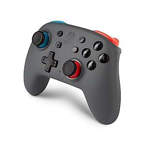 PowerA Nano Enhanced Wireless Controller for Nintendo Switch - Grey-Neon, Works with Nintendo Switch Lite, Bluetooth Controller, Gamepad, Compact, Smaller, Rechargeable, Portable - Nintendo Switch