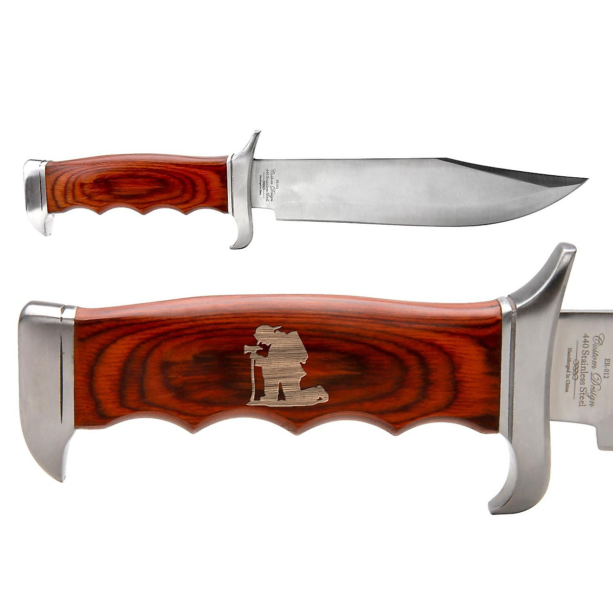 NDZ Performance Elk Ridge Outdoor Hunting Fixed Blade Full Tang Knife Fireman's Prayer