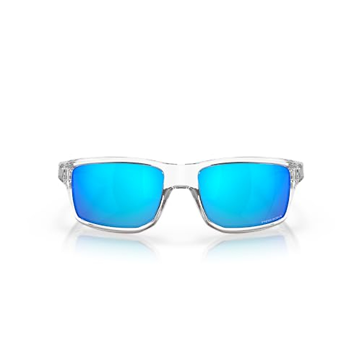 Oakley Men's OO9449 Gibston Square Sunglasses, Polished Clear/Prizm Sapphire, 60 mm