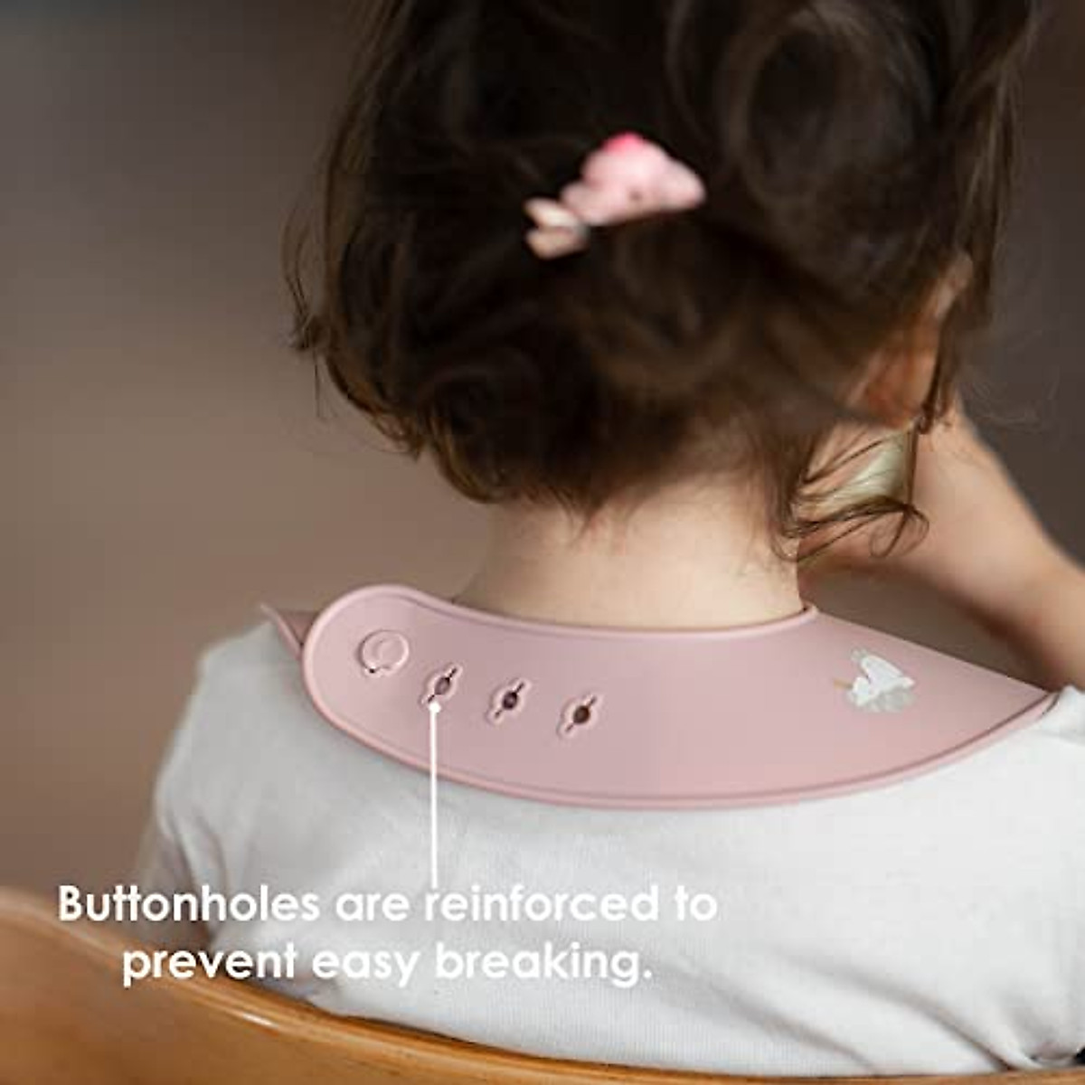 ROCCED Baby Silicone Bibs 2 Sets Baby Bibs with Food Catcher for Girls Boys Toddlers BPA Free Waterproof Soft Durable Adjustable Silicone Bibs for Babies-Shifting Sand/Pale Mauve