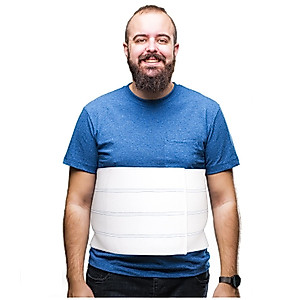 NYOrtho Bariatric Abdominal Binder,12-Inch Wide Elastic Belly Wrap for Plus-Size Men and Women,Post-Surgery Stomach Compression Garment for Hernia Surgery, Natural Birth, Abdominal Injuries