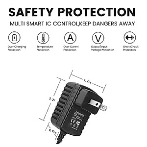 for Shark Vacmop Charger Compatible with Shark VM252 VM251 VM252C QM250 VM200 VM200C VC200 UM205 VC205 Hard Floor Vacuum Mop 13.3V Magnetic Power Cord Charger