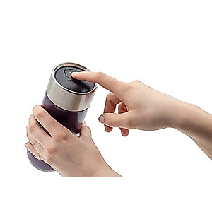 Contigo Luxe Autoseal Travel Mug, Stainless Steel Thermal Mug, Vacuum Flask, Leakproof Tumbler, dishwasher safe, Coffee Mug with BPA Free Easy-Clean Lid, Merlot, 360 ml