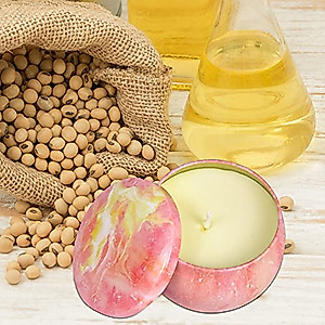 Scented Candles Gift Set for Women: 4.4 Oz Pack of 4 Soy Wax Aromatherapy Candle with Strongly Fragrance Essential Oils for Stress Relief or Christmas Birthday Mother's Day