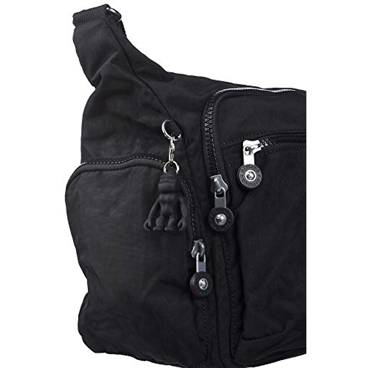 Kipling Women's Gabbie Crossbody, Lightweight Everyday Purse, Casual Shoulder Bag, Black Noir