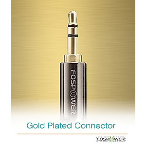 FosPower Audio Cable (15 FT), Stereo Audio 3.5mm Auxiliary Short Cord Male to Male Aux Cable for Car, Apple iPhone, iPod, iPad, Samsung Galaxy, HTC, LG, Google Pixel, Tablet & More