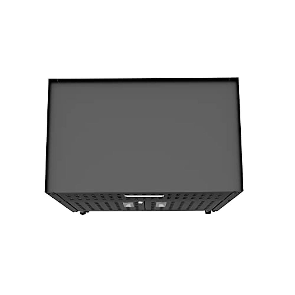 Manhattan Comfort Fortress Storage Units, Charcoal Gray