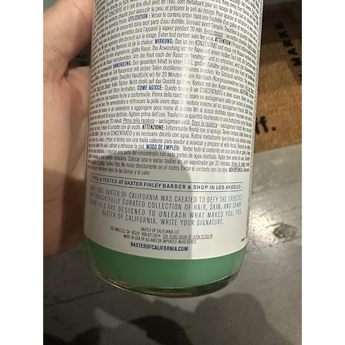 Baxter of California Shave Tonic For Men | Non-Drying | Hydrate & Strengthen | Aloe Extract and Eucalyptus | 4 fl oz.