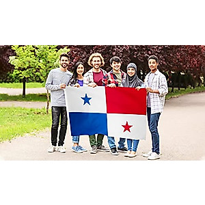 DANF Panama Flag 3x5 Feet Panamanian National Flags Polyester with Brass Grommets 3 X 5 Ft